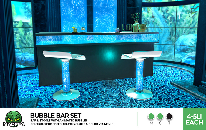 Second Life Marketplace Madpea Bubble Bar Set Pg